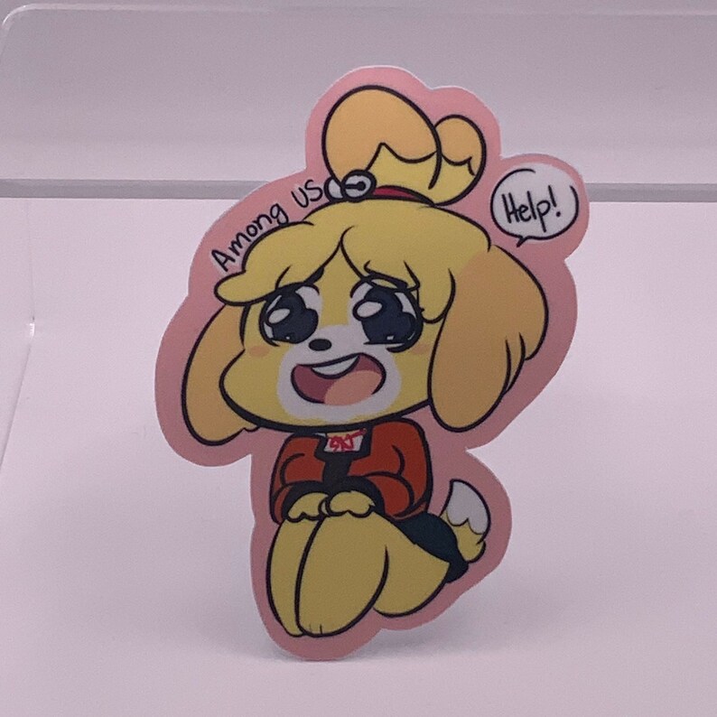 Isabelle With Sus Eyes Meme Vinyl Sticker Laptop Decal - Etsy