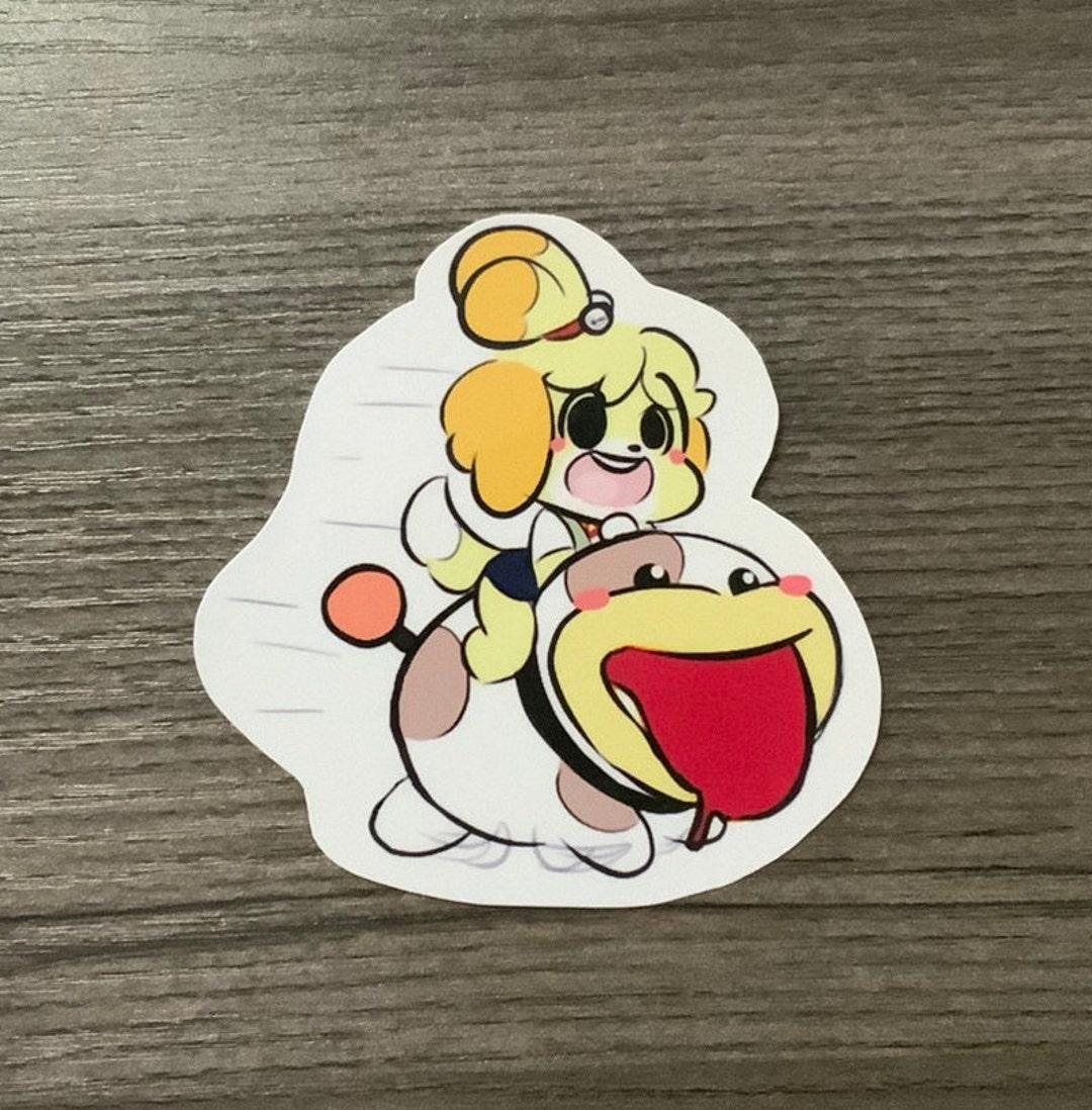 Crossover Isabelle and Poochy Sticker Laptop Decal - Etsy