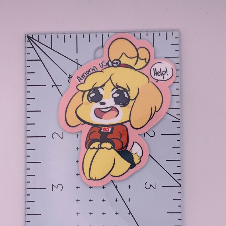 Isabelle With Sus Eyes Meme Vinyl Sticker Laptop Decal - Etsy