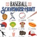 Baseball Scavenger Hunt Baseball Treasure Hunt Printable - Etsy