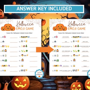 Halloween Emoji Pictionary Halloween Emoji Game Halloween Cute ...