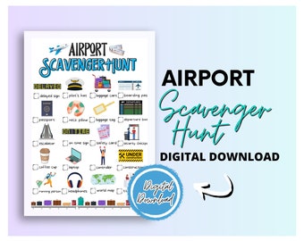 Airport Scavenger Hunt for Kids | Travel Games | Kids Activities ...