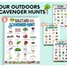 Bundle of 4 Outdoor Scavenger Hunt for Kids Backyard Scavenger Hunt ...