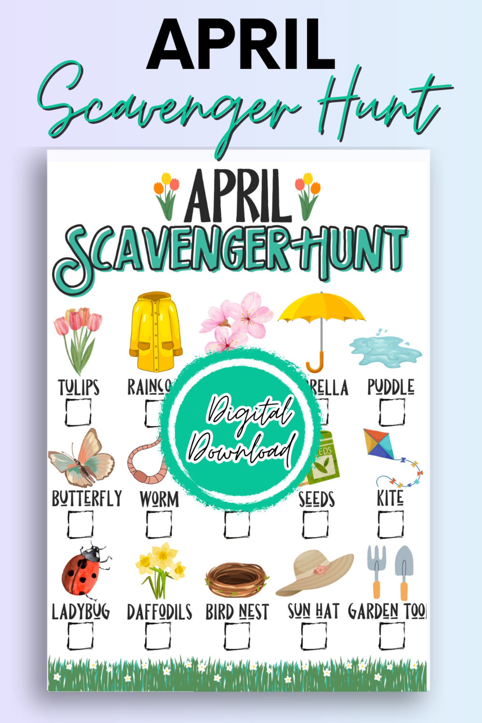 Spring Scavenger Hunt | Spring Printable Game | Spring Classroom ...