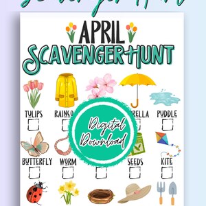 Spring Scavenger Hunt | Spring Printable Game | Spring Classroom ...