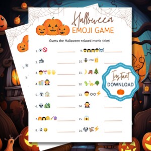 Halloween Emoji Pictionary Halloween Emoji Game Halloween Cute ...