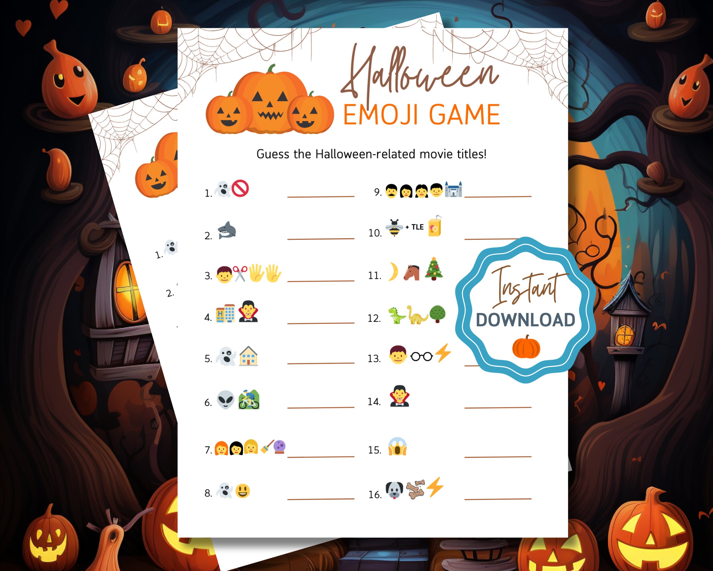 Halloween Emoji Pictionary Halloween Emoji Game Halloween Cute ...