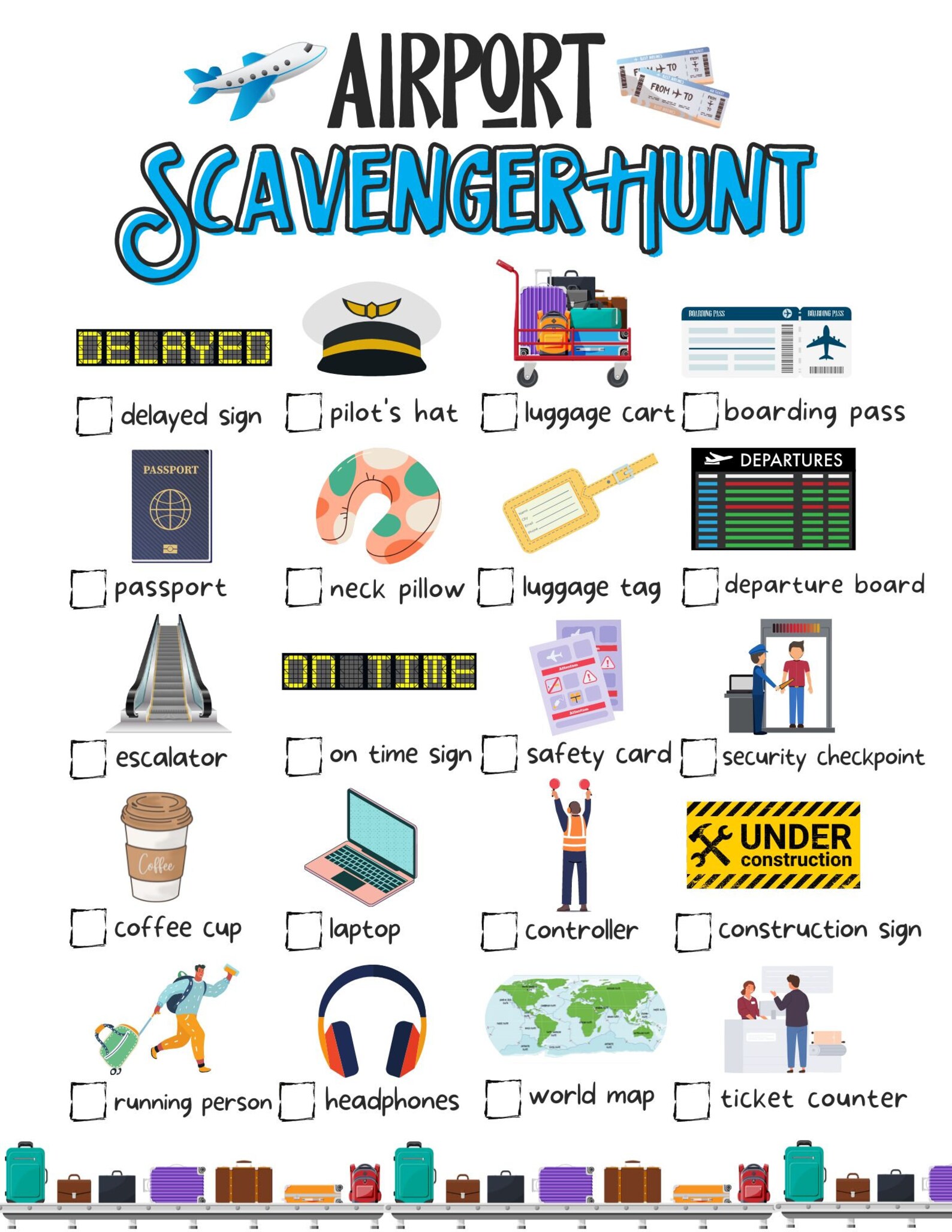 Summer Scavenger Hunt Pack of 8 Scavenger Hunt for Kids Outdoor ...