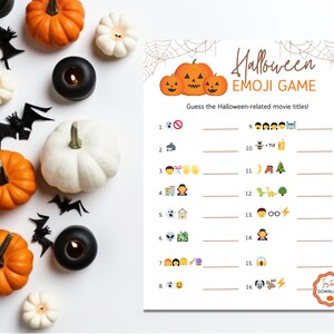 Halloween Emoji Pictionary Halloween Emoji Game Halloween Cute ...