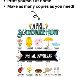 Spring Scavenger Hunt | Spring Printable Game | Spring Classroom ...