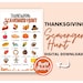 Thanksgiving Scavenger Hunt Fall Scavenger Hunt Printable Kids ...
