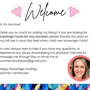 Scavenger Hunt Template for Kids in Canva | Fully Editable | Digital ...