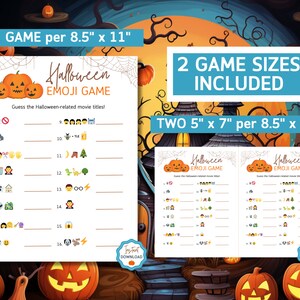 Halloween Emoji Pictionary Halloween Emoji Game Halloween Cute ...