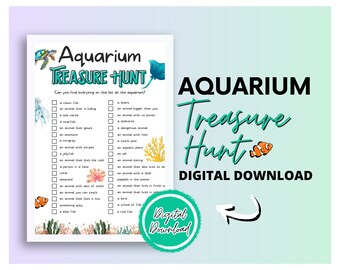Scavenger Hunt at the Aquarium - Etsy