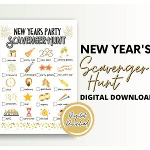 New Years Eve Scavenger Hunt | New Years Eve Games | New Years ...