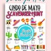 Cinco De Mayo Scavenger Hunt Printable Party Game Fun Cinco De Mayo ...