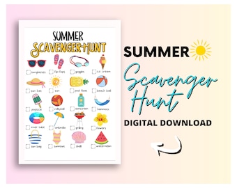 Summer Scavenger Hunt Printable - Etsy