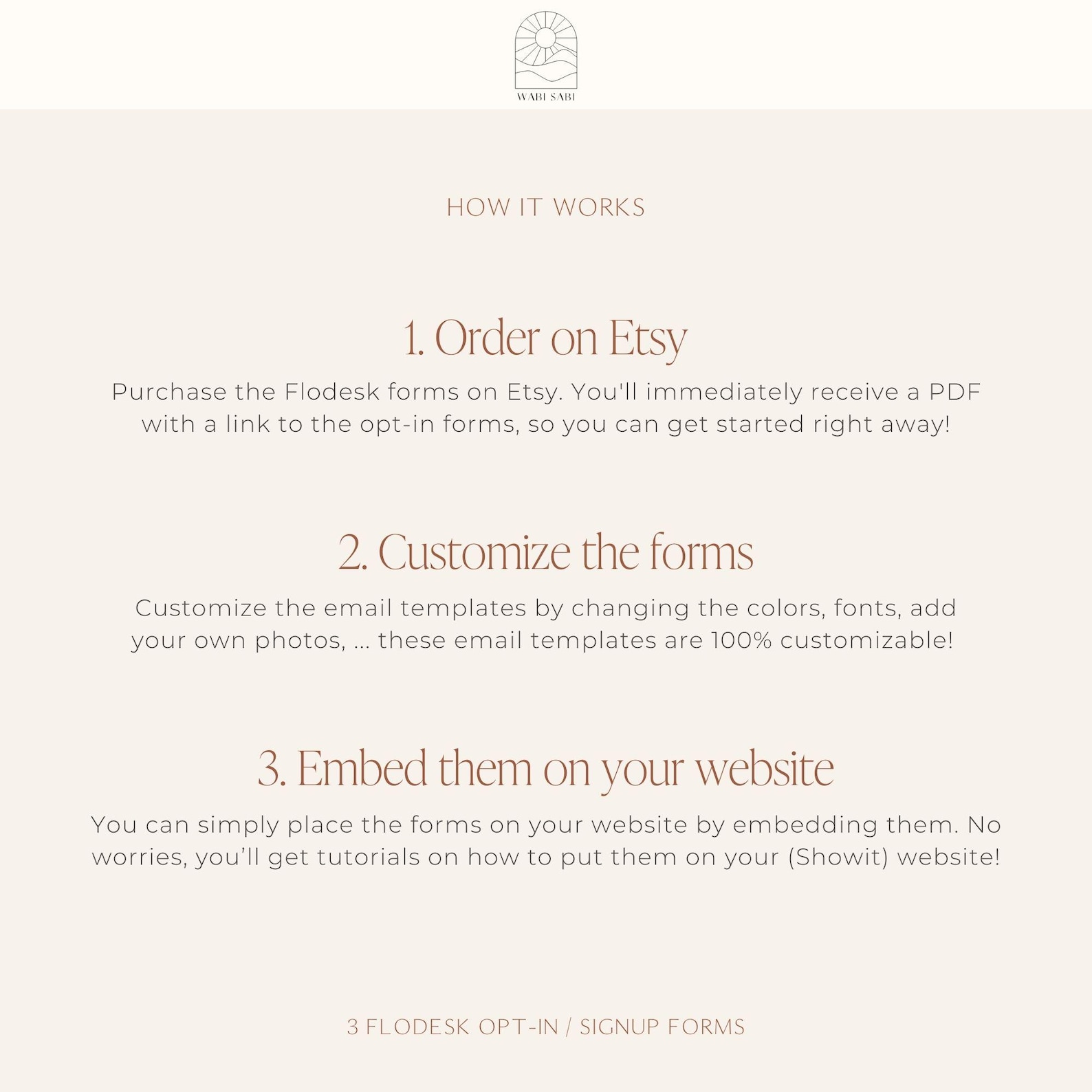 Minimalist Flodesk Opt-in Form Templates: Newsletter & Freebie (digital ...