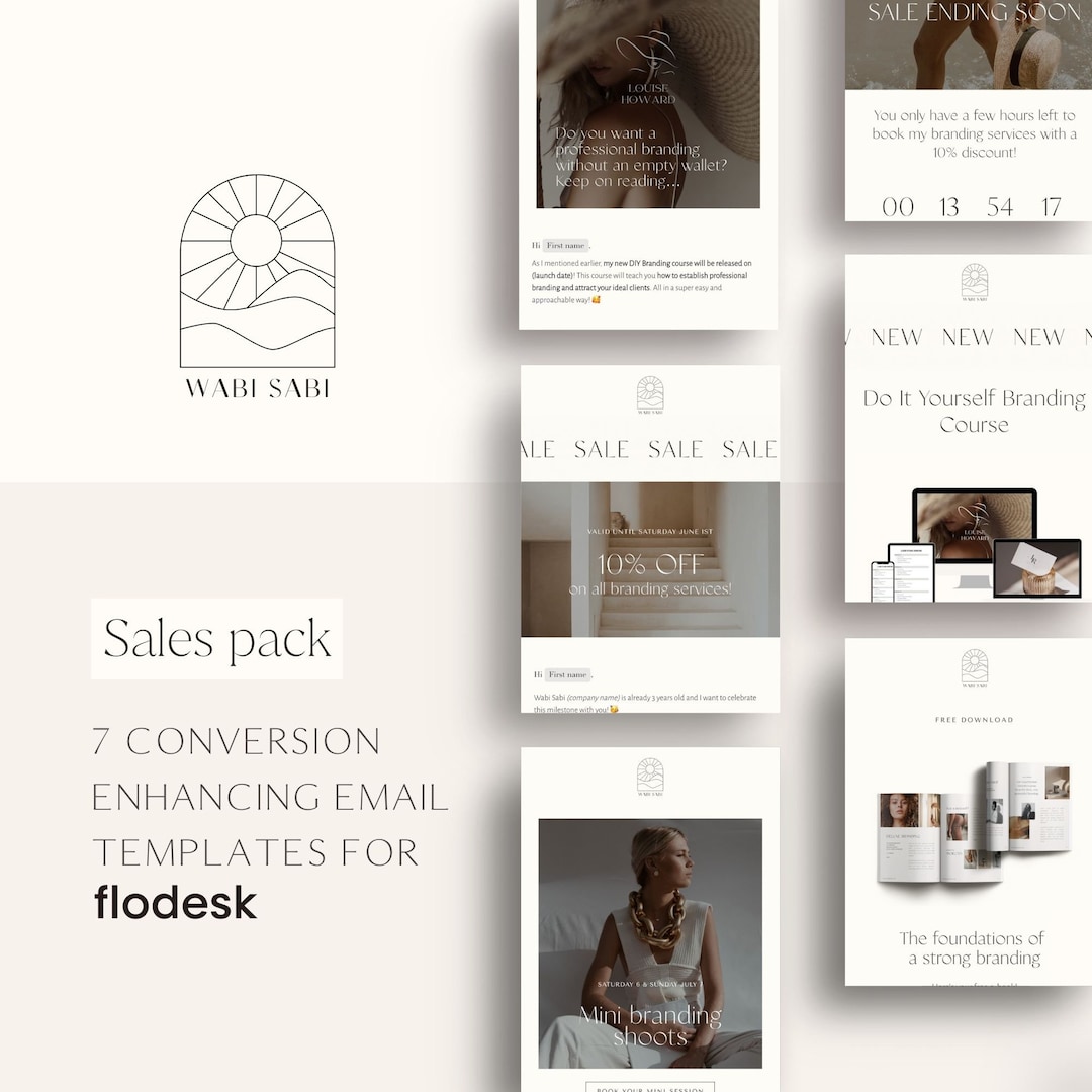 Minimal Flodesk Email Templates | Aesthetic Minimal Flodesk Email ...