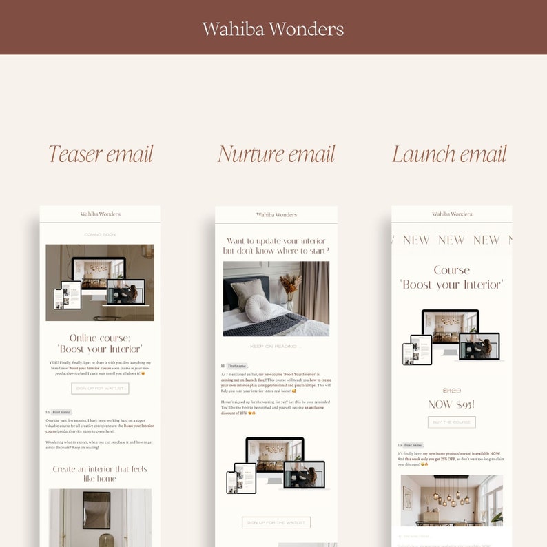 Minimal Flodesk Email Templates for Interior Designers | Interior ...
