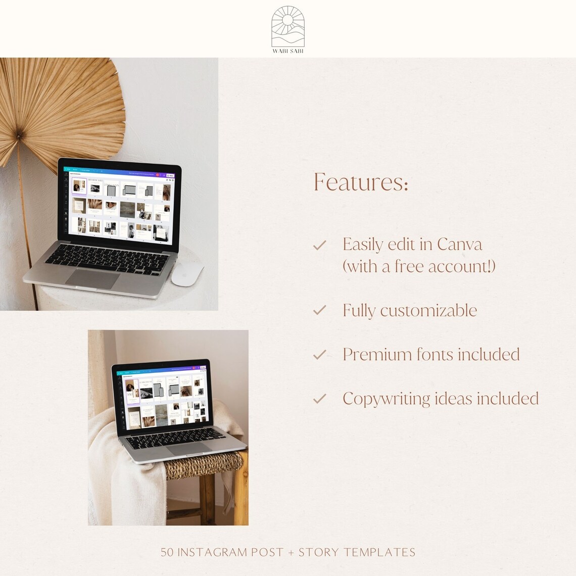 Minimal Instagram Post Story Templates for Canva Clean Instagram ...