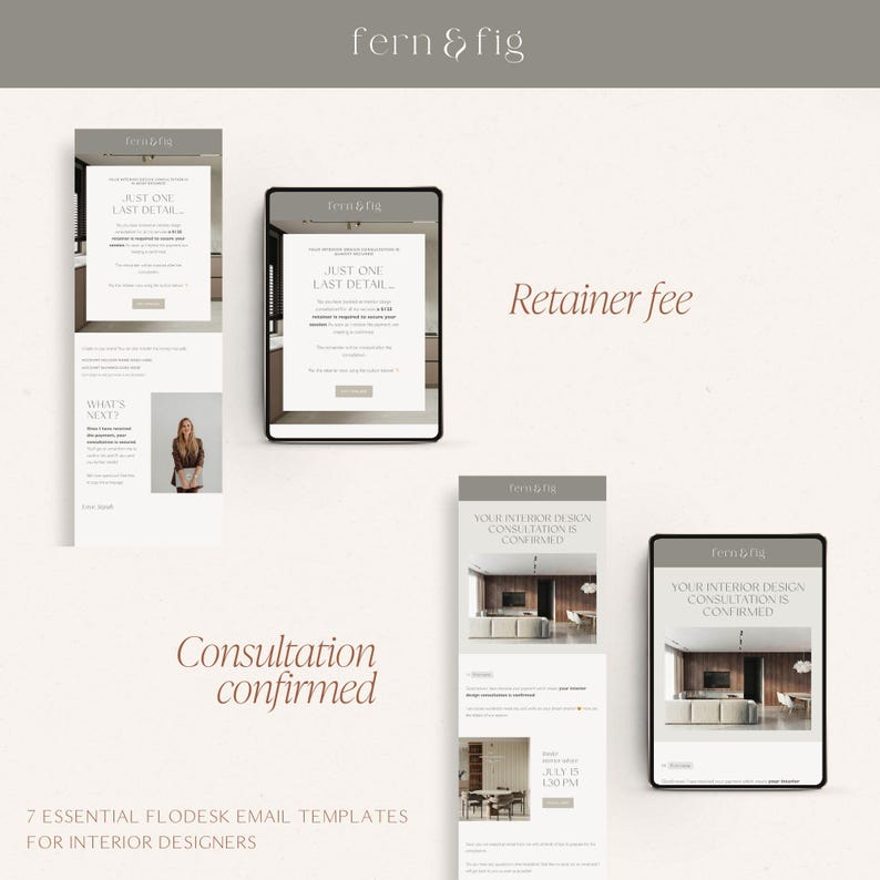 Flodesk Email Templates for Interior Designers: Essential Pack - Etsy