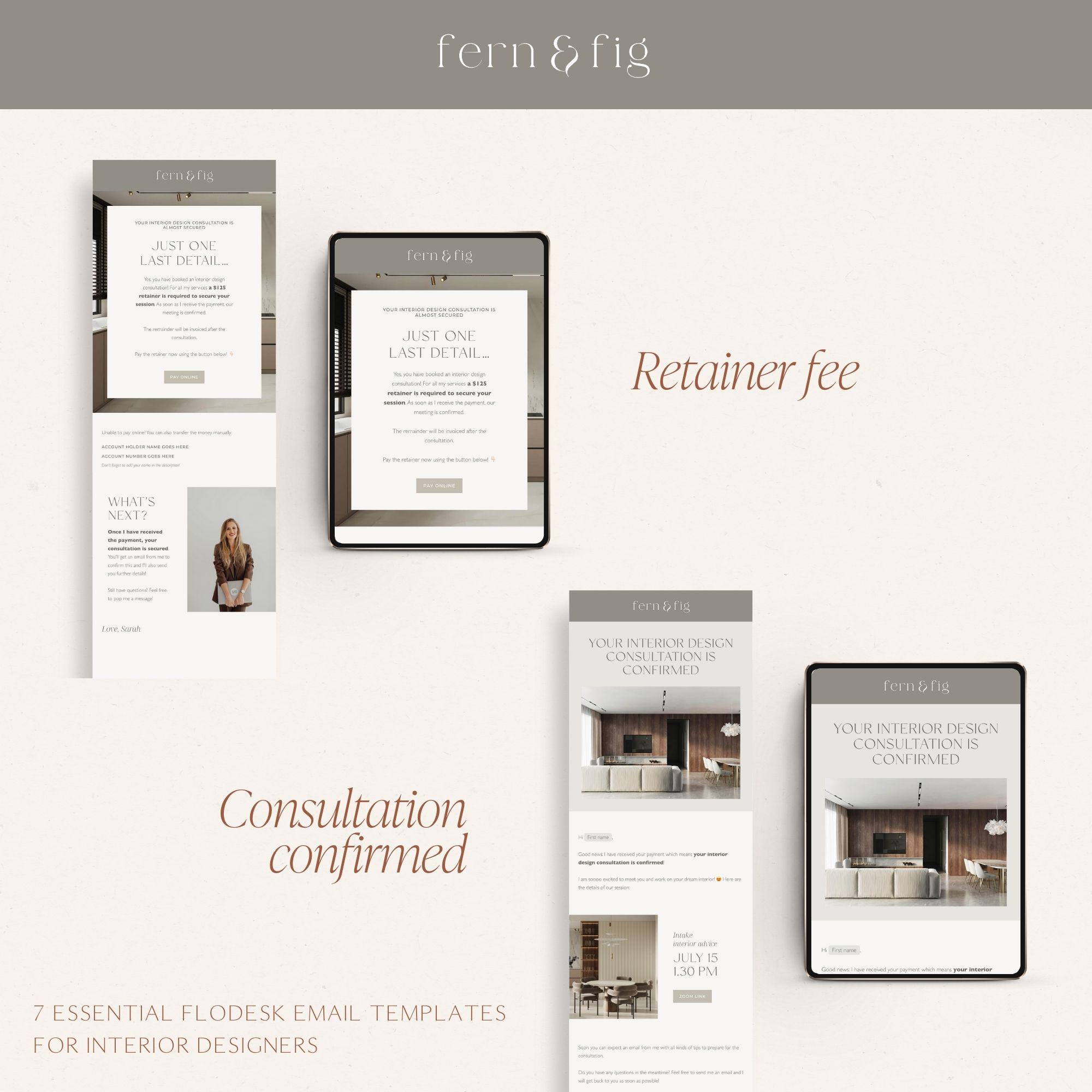 Flodesk Email Templates for Interior Designers: Essential Pack - Etsy