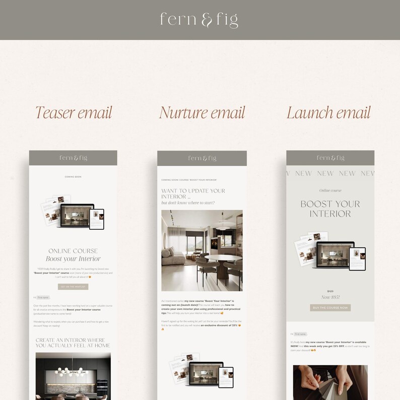 Flodesk Email Templates for Interior Designers | Flodesk Email ...