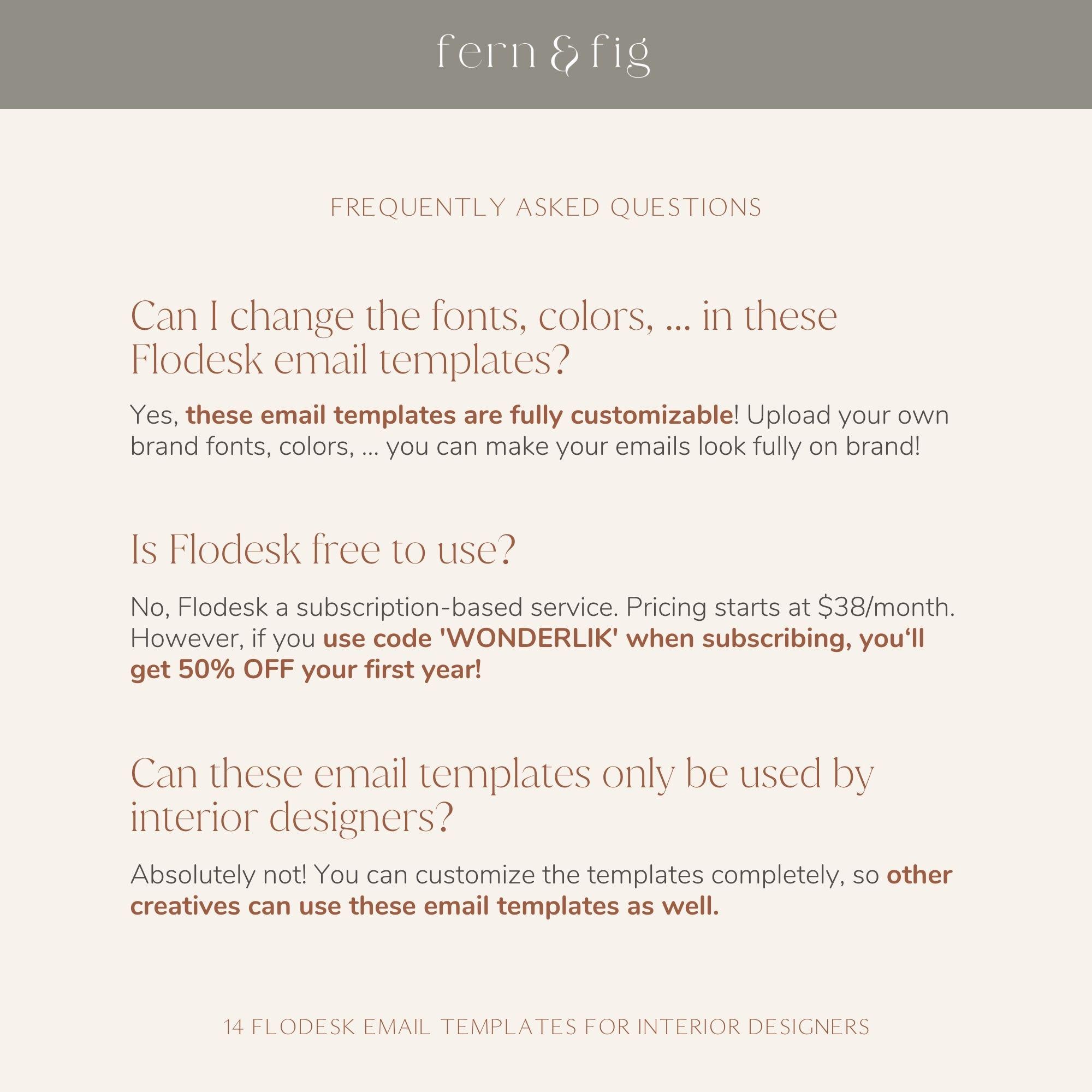 Flodesk Email Templates for Interior Designers | Flodesk Email ...