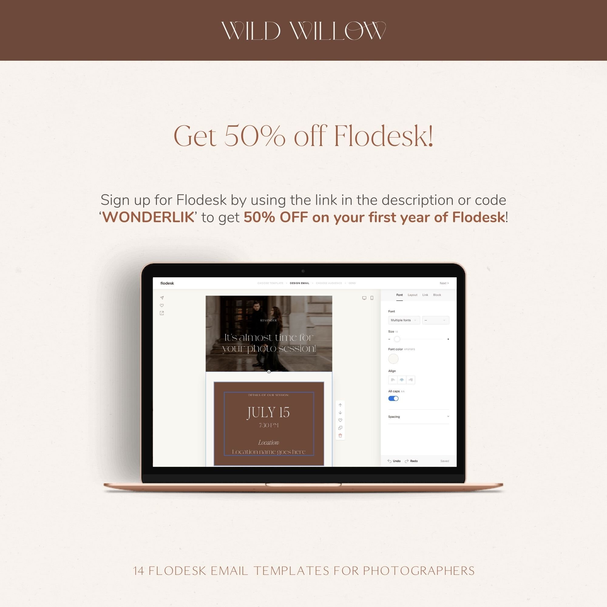Flodesk Email Templates for Photographers | Flodesk Email Marketing ...