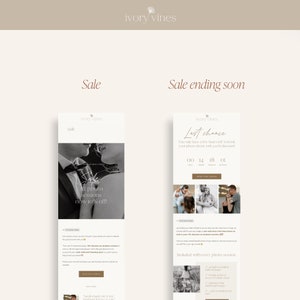 Neutral Flodesk Email Templates for Photographers | Minimal Clean ...