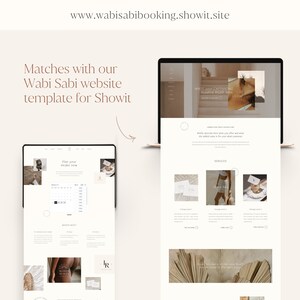 Minimal Showit Booking Page Template, Appointment Scheduling Page Template Add-on, Aesthetic ...
