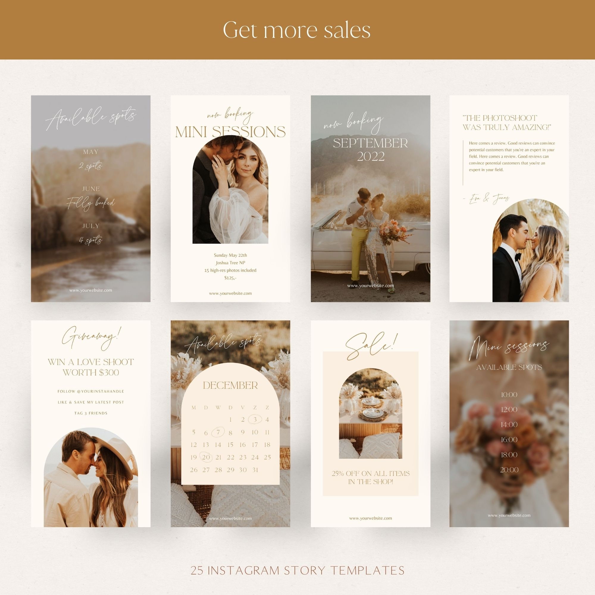 Boho Instagram Story Templates for Canva Bohemian - Etsy