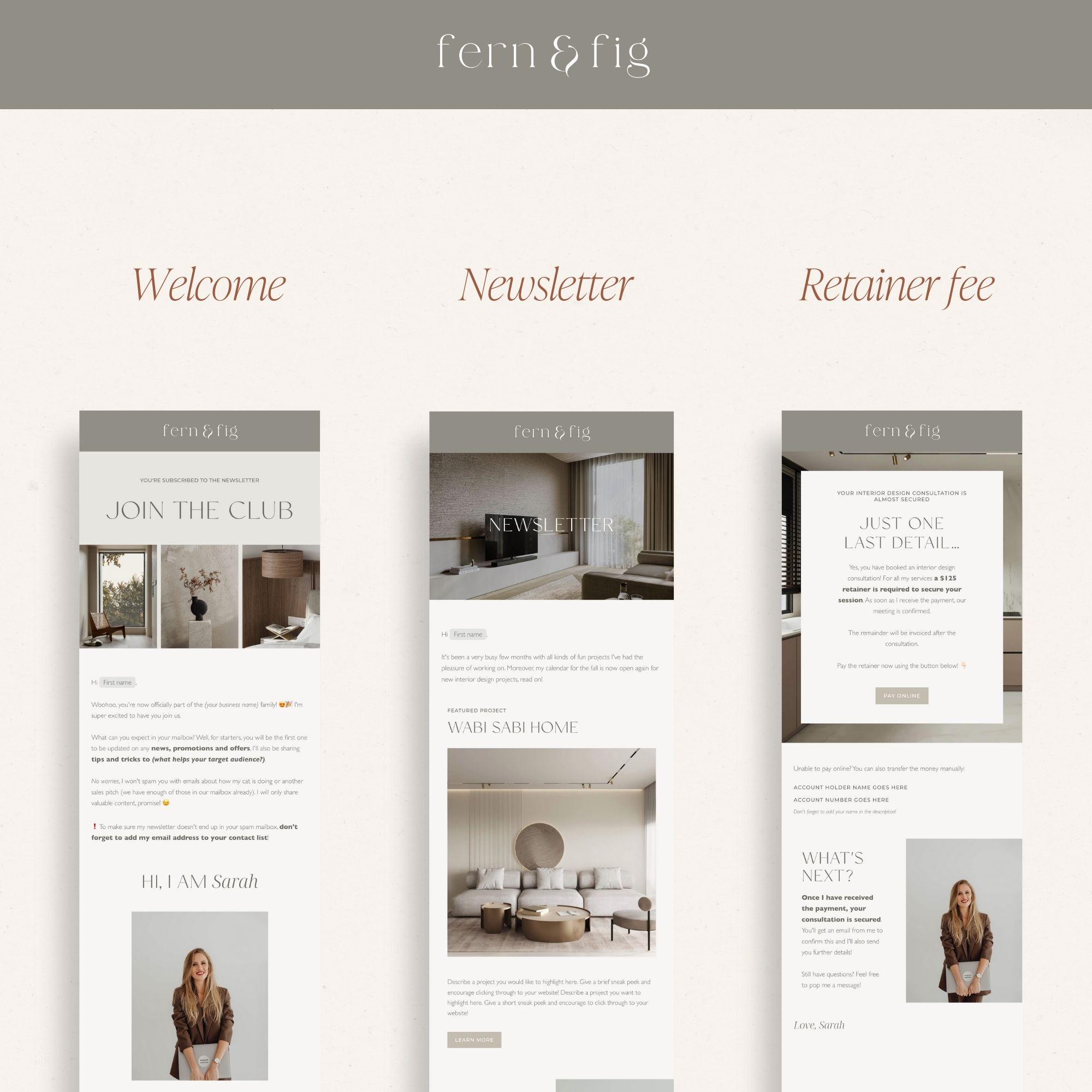 Flodesk Email Templates for Interior Designers | Flodesk Email ...