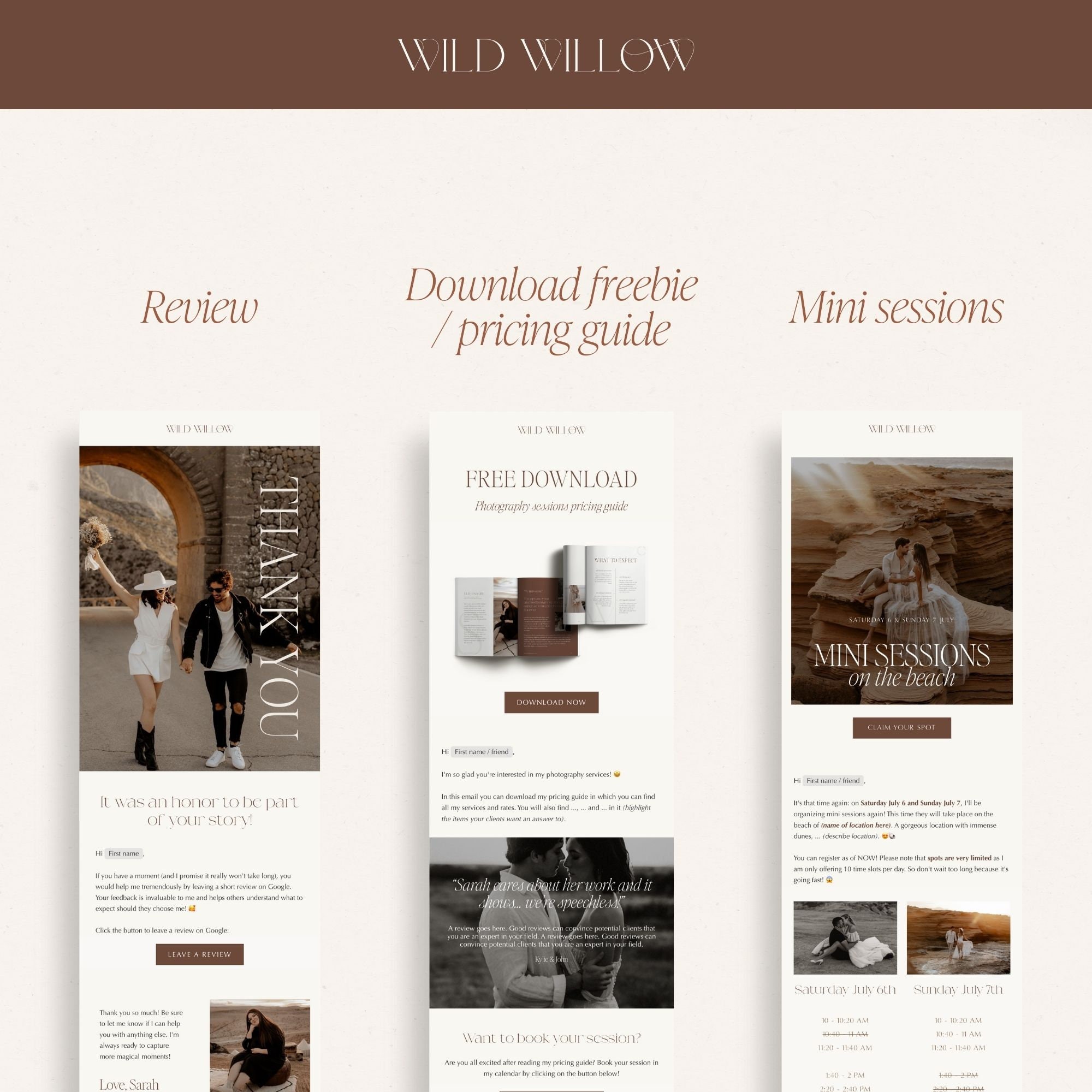 Flodesk Email Templates for Photographers | Flodesk Email Marketing ...