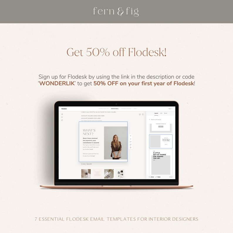 Flodesk Email Templates for Interior Designers | Essential Flodesk ...