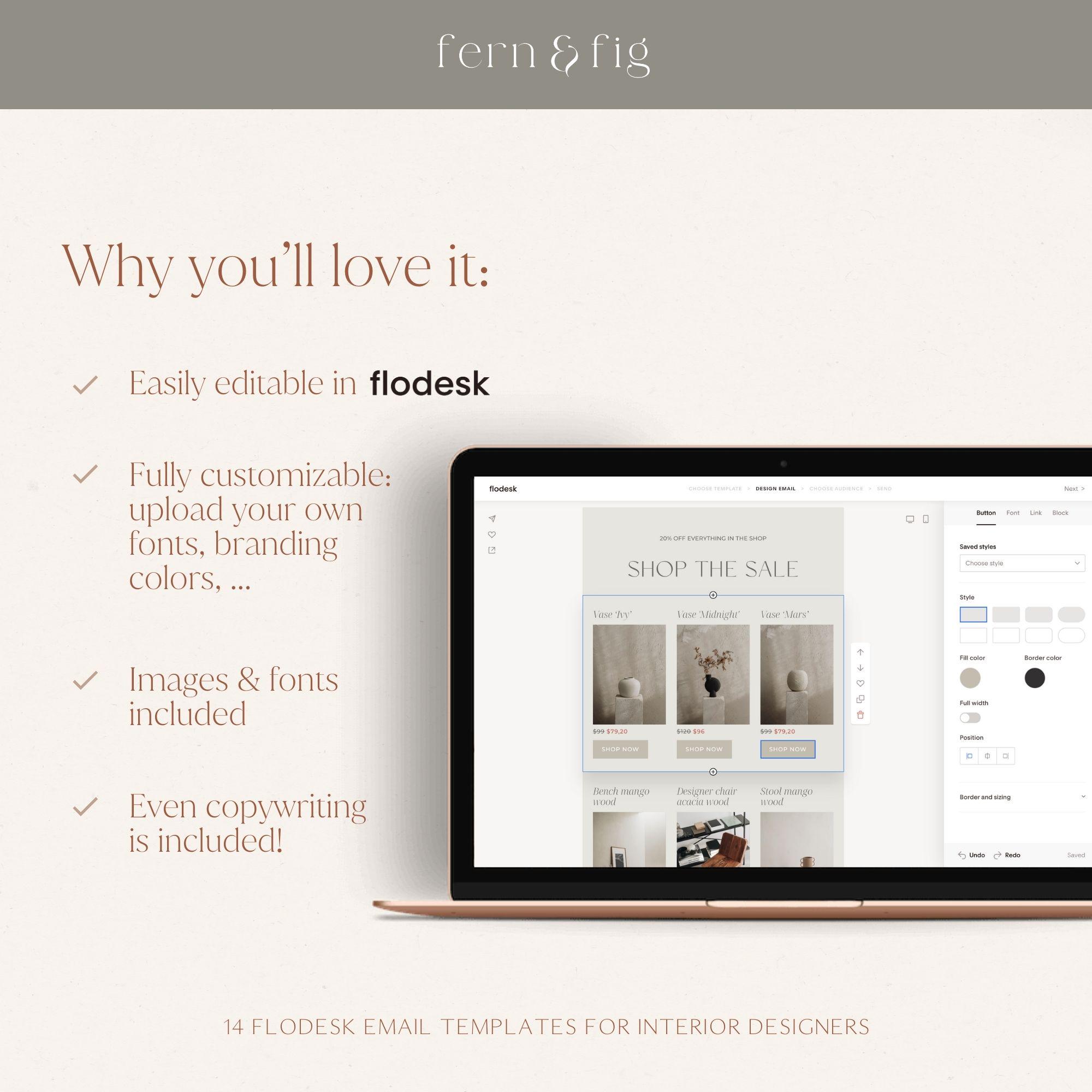 Flodesk Email Templates for Interior Designers | Flodesk Email ...