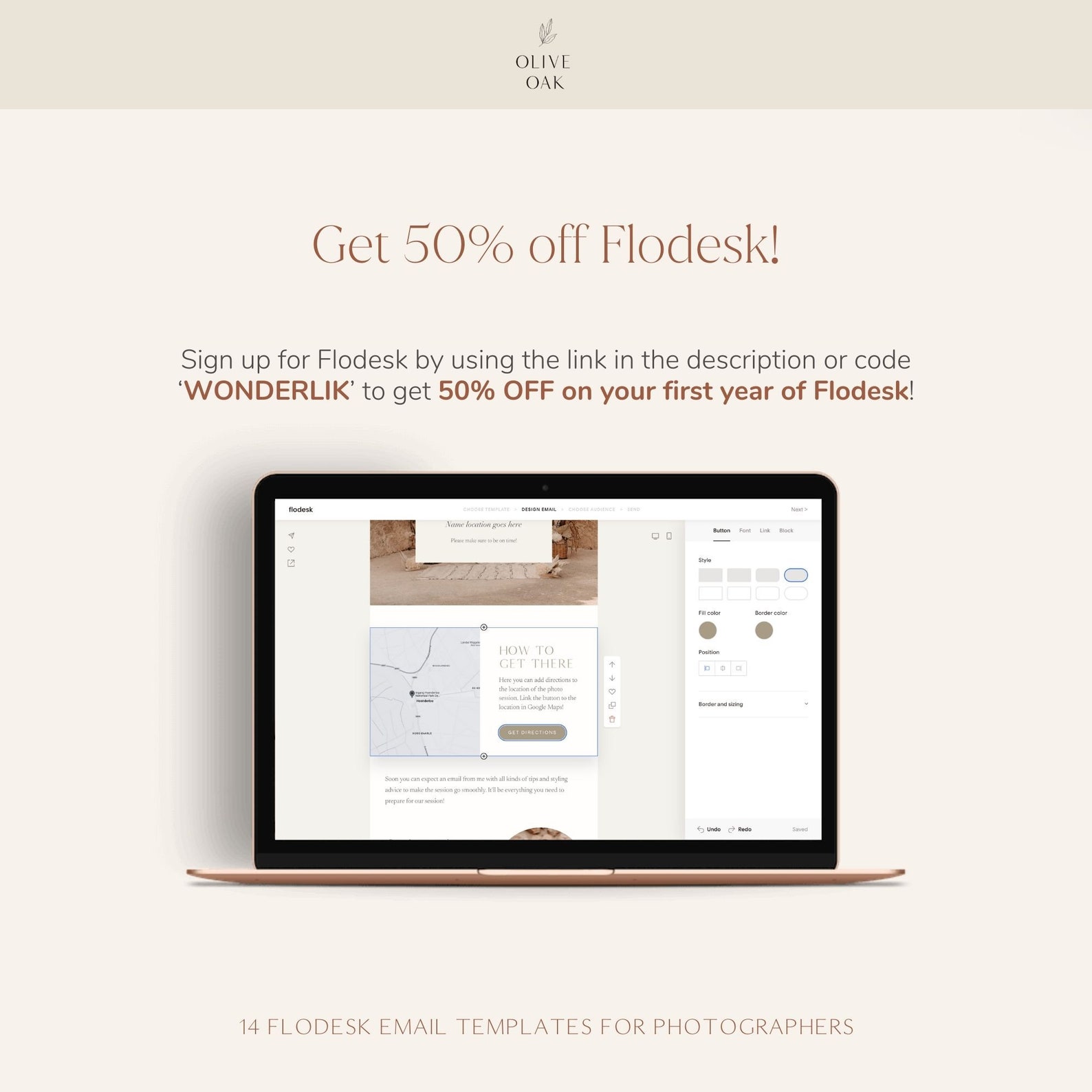 Flodesk Email Templates for Photographers Elegant Flodesk Email ...
