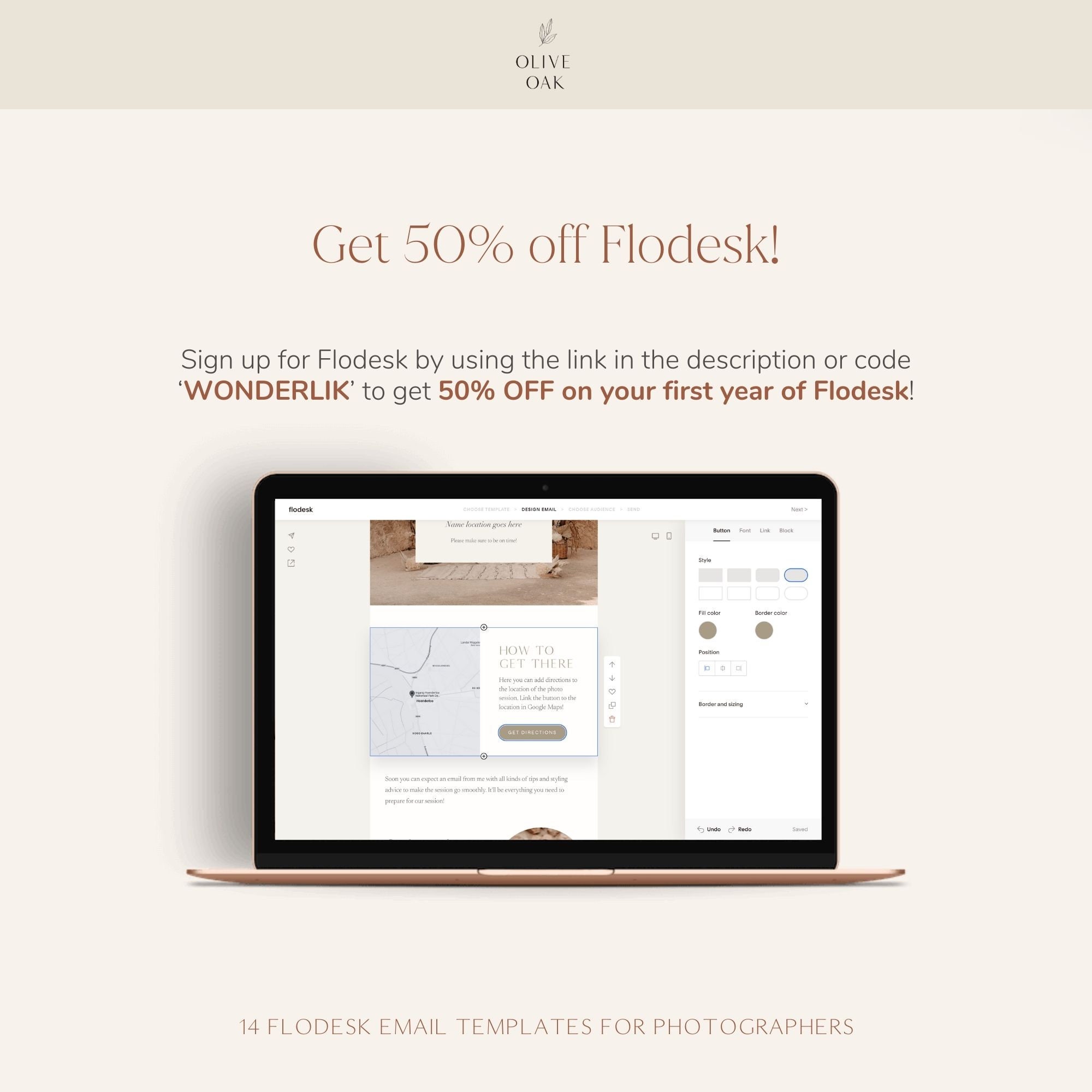 Flodesk Email Templates for Photographers Elegant Flodesk Email ...