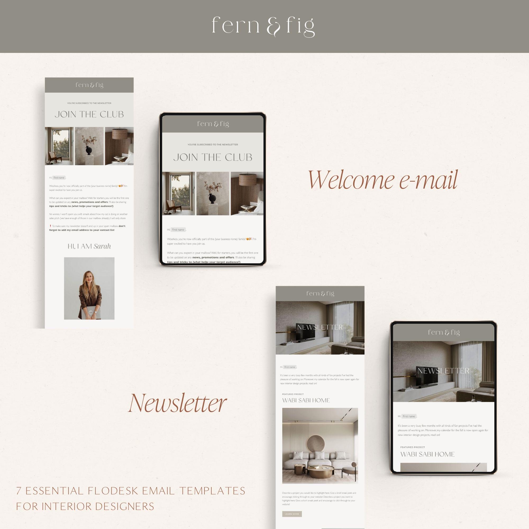 Flodesk Email Templates for Interior Designers | Essential Flodesk ...