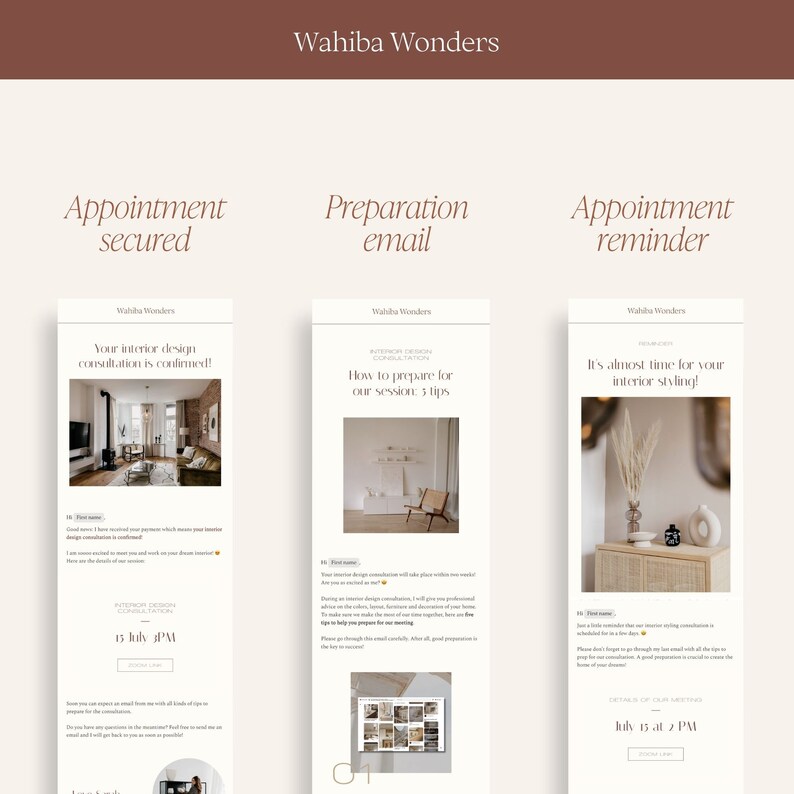 Minimal Flodesk Email Templates for Interior Designers | Interior ...