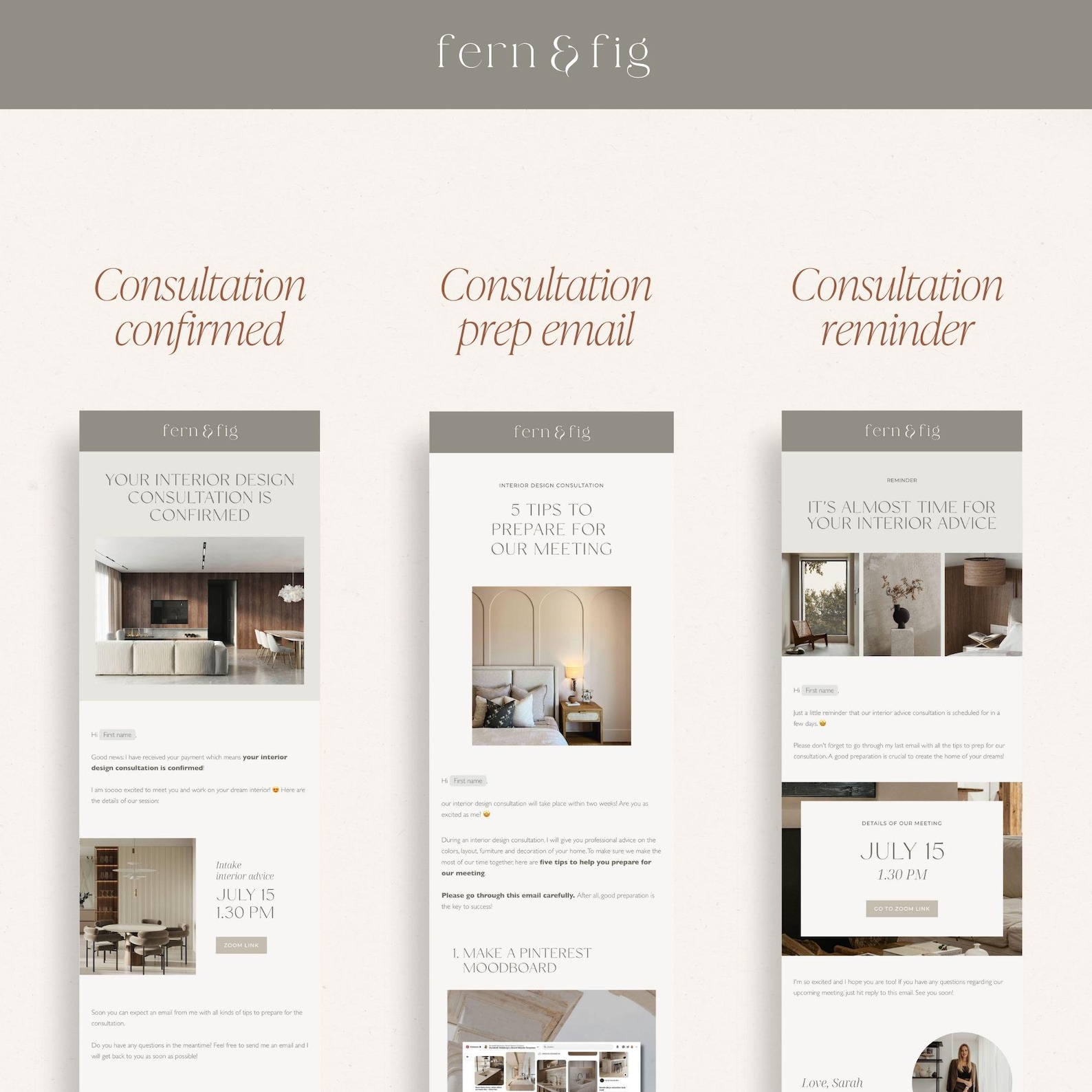 Flodesk Email Templates for Interior Designers | Flodesk Email ...