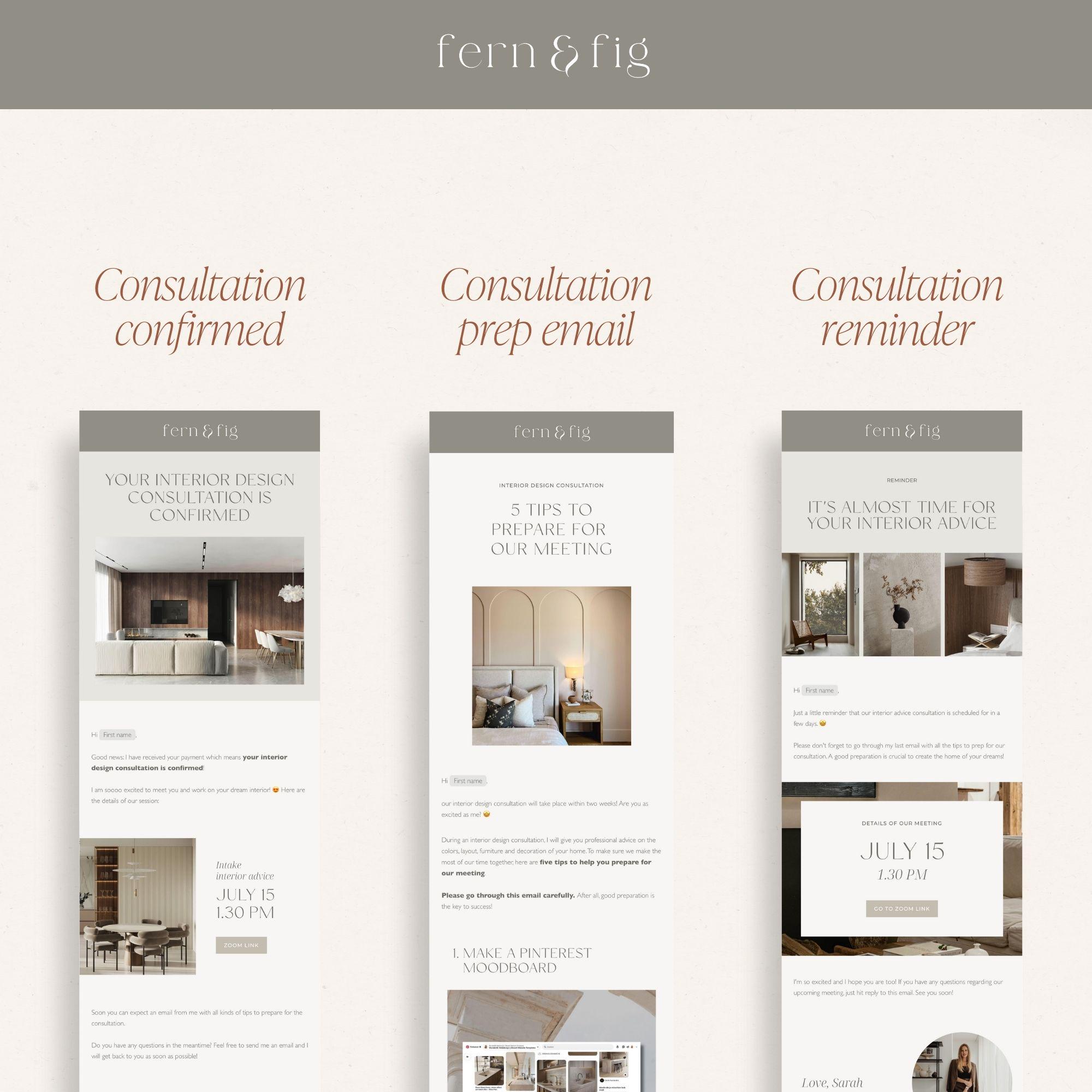 Flodesk Email Templates for Interior Designers: Marketing Bundle ...