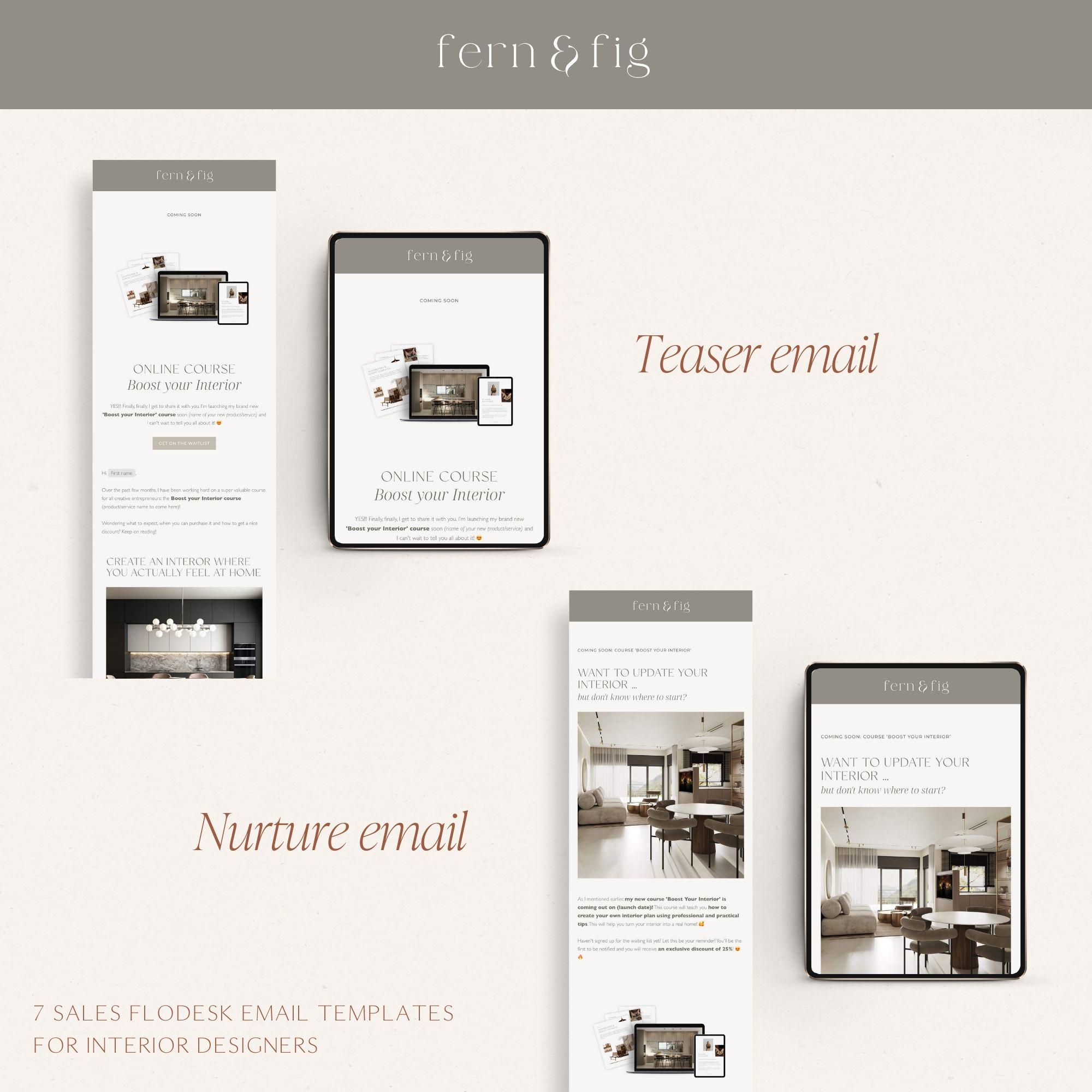 Flodesk Email Templates for Interior Designers | Sales Flodesk Email ...