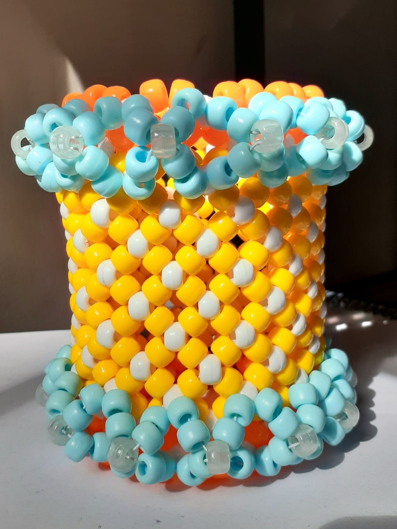 Large Yellow X-base Kandi Cuff - Etsy