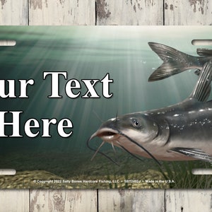 Personalized Freshwater Fishing License Plates, Add Your Text, Aluminum ...