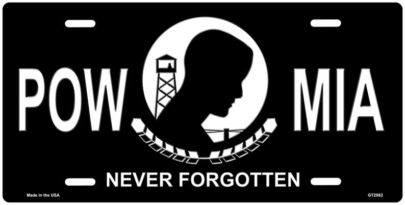POW MIA - License Plate - Etsy