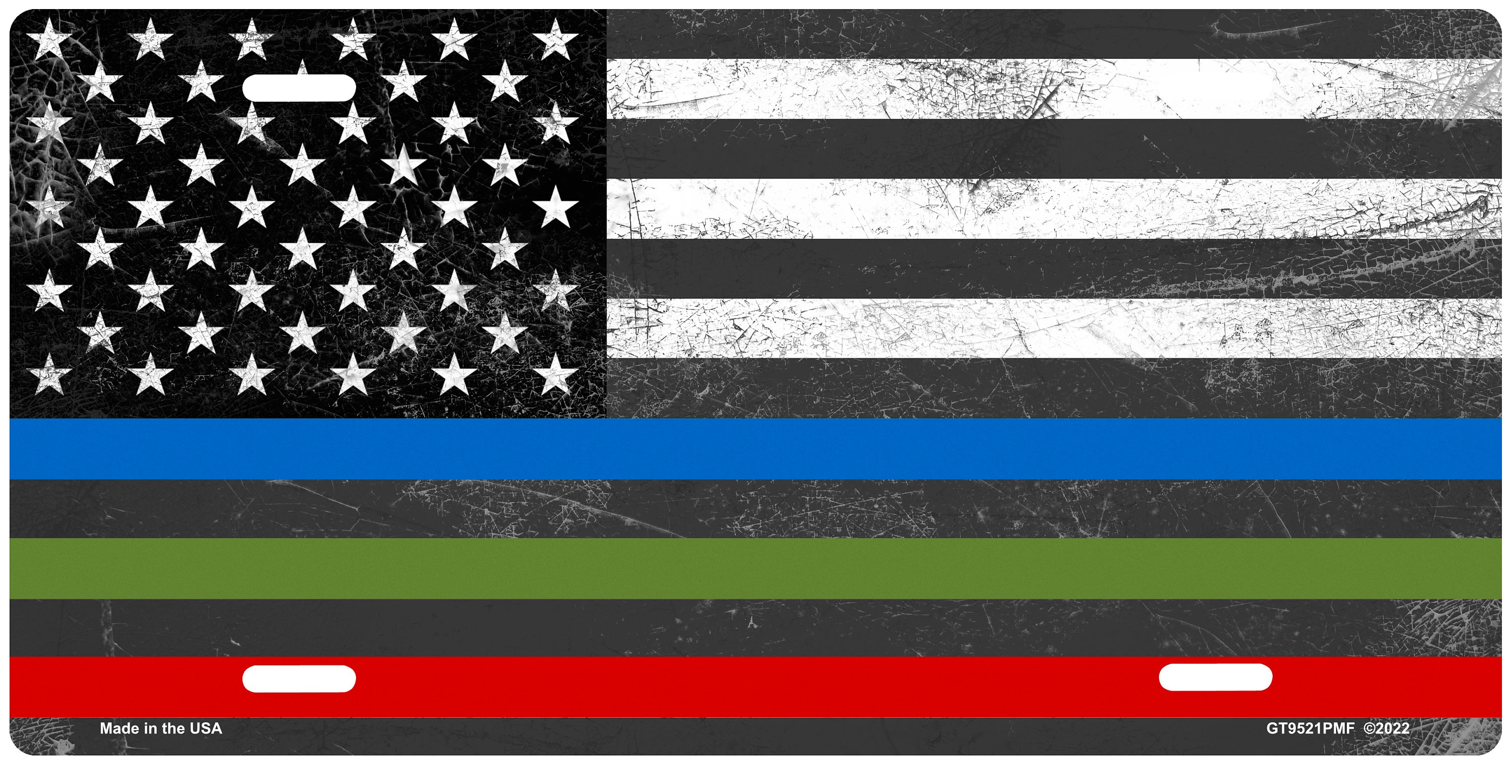 Thin Blue Line Red Line Military Line & American Flag - Etsy