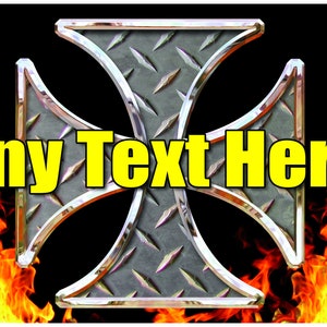 Skull and Crossbones on Realistic Flames, Iron Cross, and Skulls ...