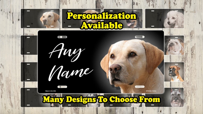 Personalized Dog License Plates, Add Your Text, Aluminum Novelty ...